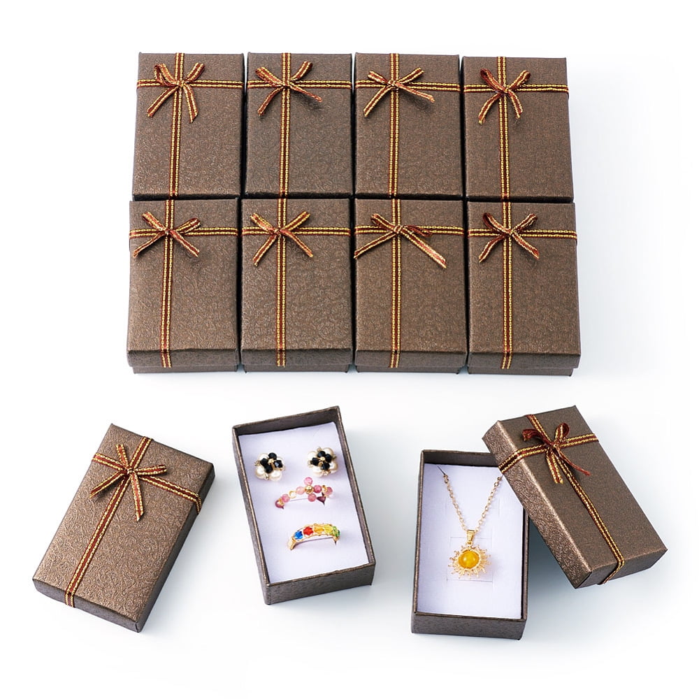 Cardboard Jewelry Set Packaging Boxes with Sponge Inside for Rings ...