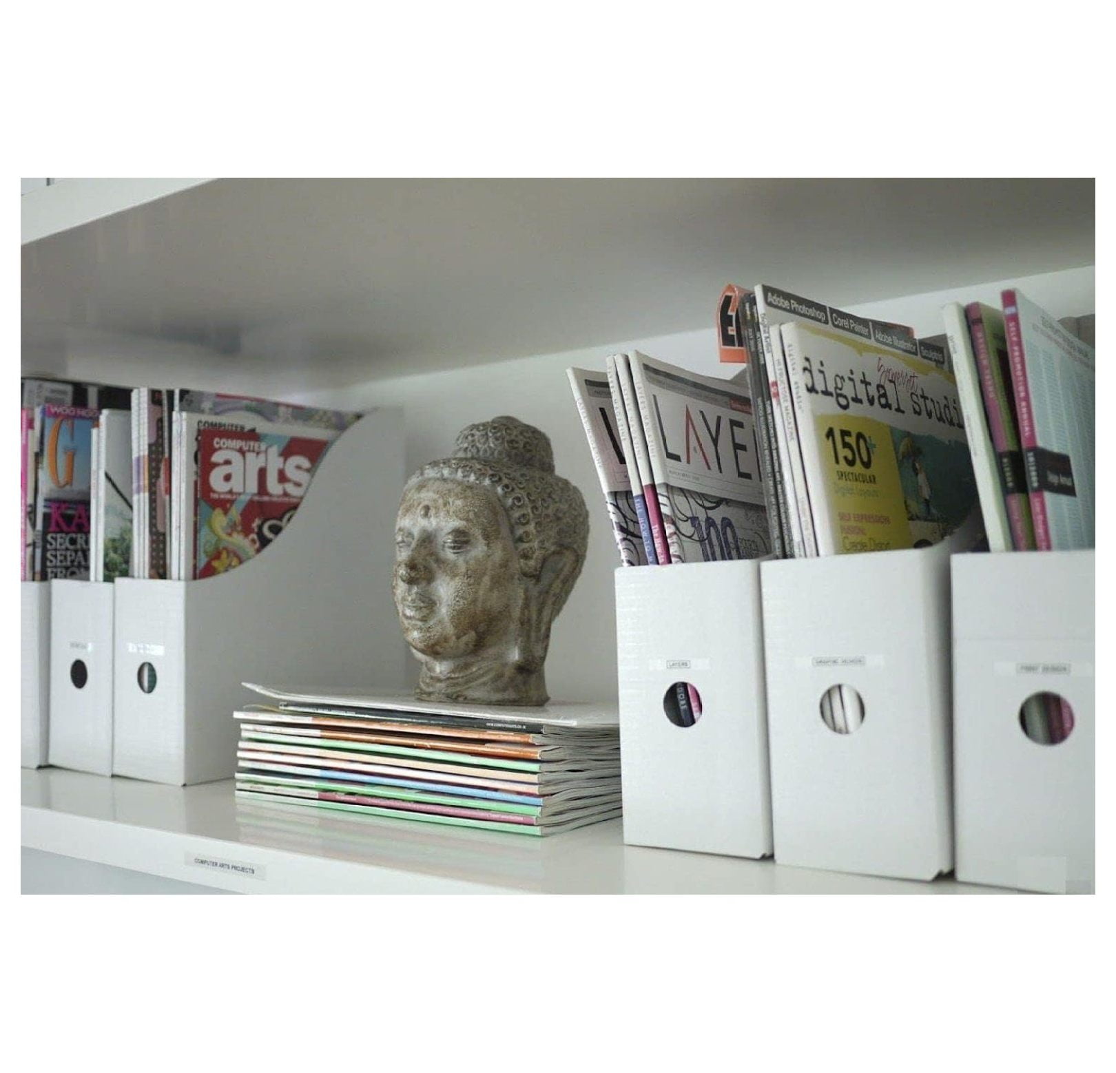 Cardboard Magazine File Holder,Magazine Organizer,Document Organizer ...