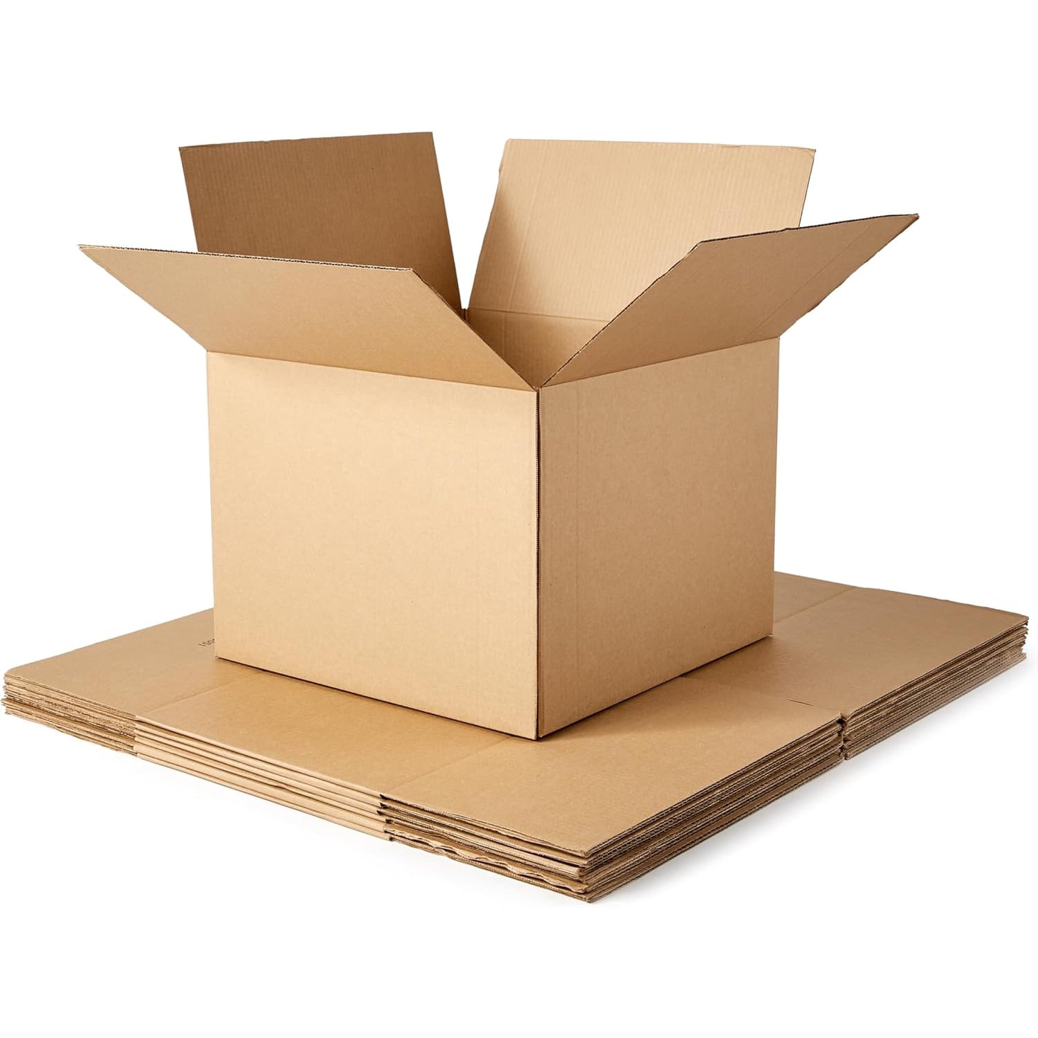 Cardboard Moving Boxes - 6-Pack, Large, 20" x 20" x 15", Brown ...