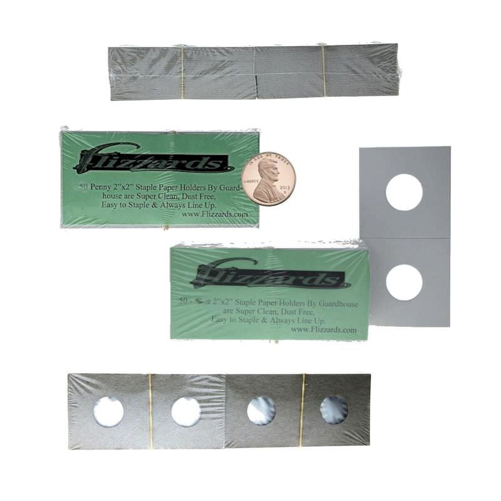 Cardboard/Mylar 2x2 Coin Holder Flips for Penny/Cent 19mm, by ...