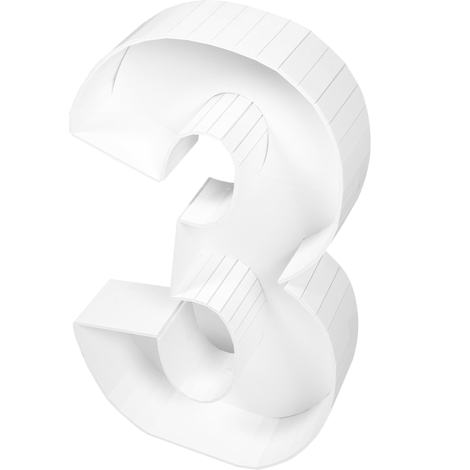 Durable 3D Number Sign Balloon Frame for Decoration with KT Board White ...