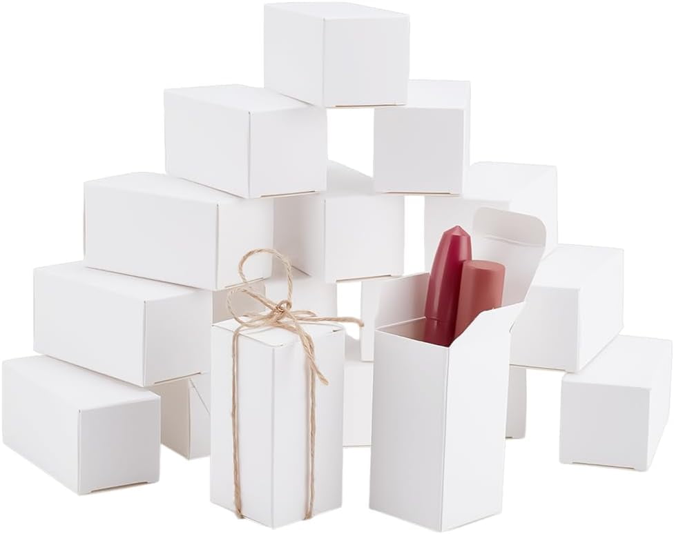 Cardboard Paper Packaging Boxes Rectangle White Finished Product ...