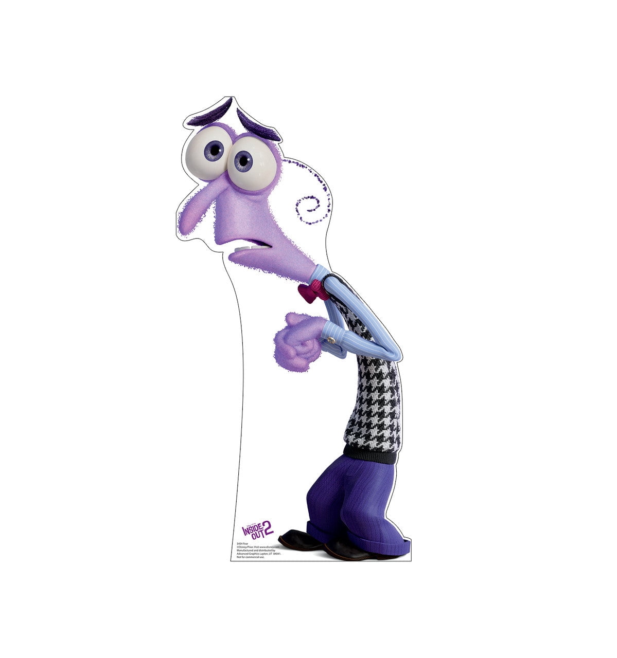 Cardboard People Fear Life Size Cardboard Cutout Standup - Disney Pixar ...
