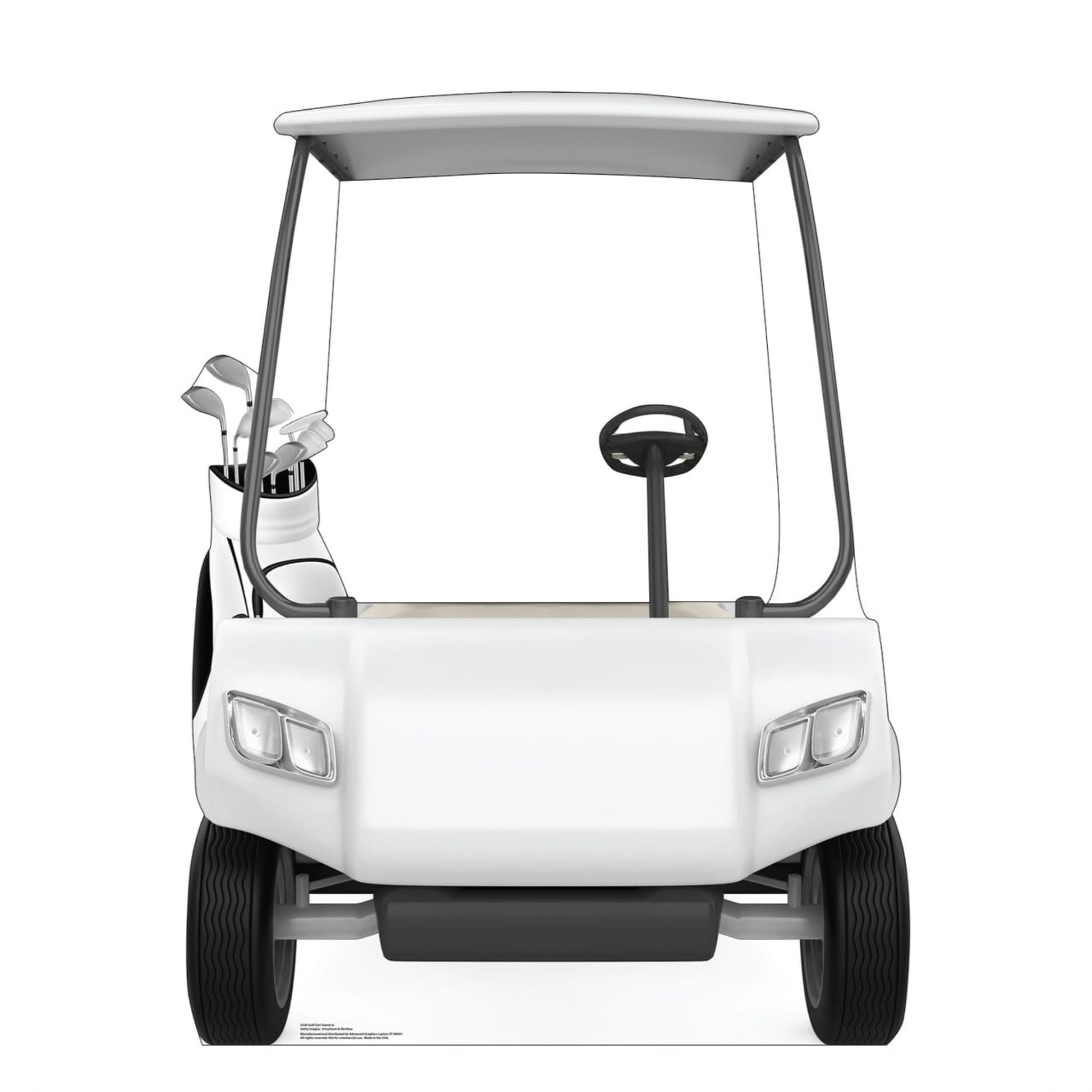 Cardboard People Golf Cart Stand-in Life Size Cardboard Cutout Standup ...