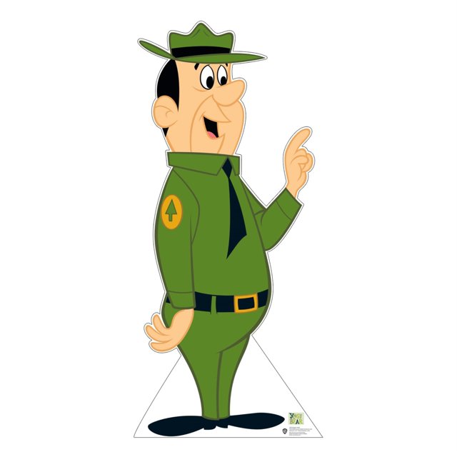Cardboard People Ranger Smith Cardboard Cutout Standup - Yogi Bear ...