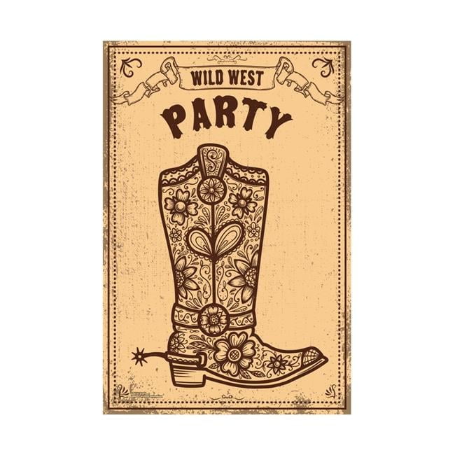 Advanced Graphics 5267 47 x 31 in. Wild West Party Sign Life-Size ...