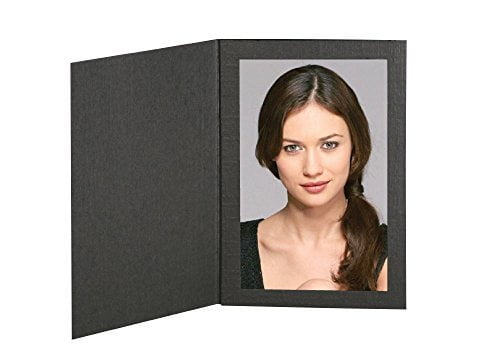 Cardboard Photo Folder Frame 4x6 - Pack of 100 Black - Walmart.com