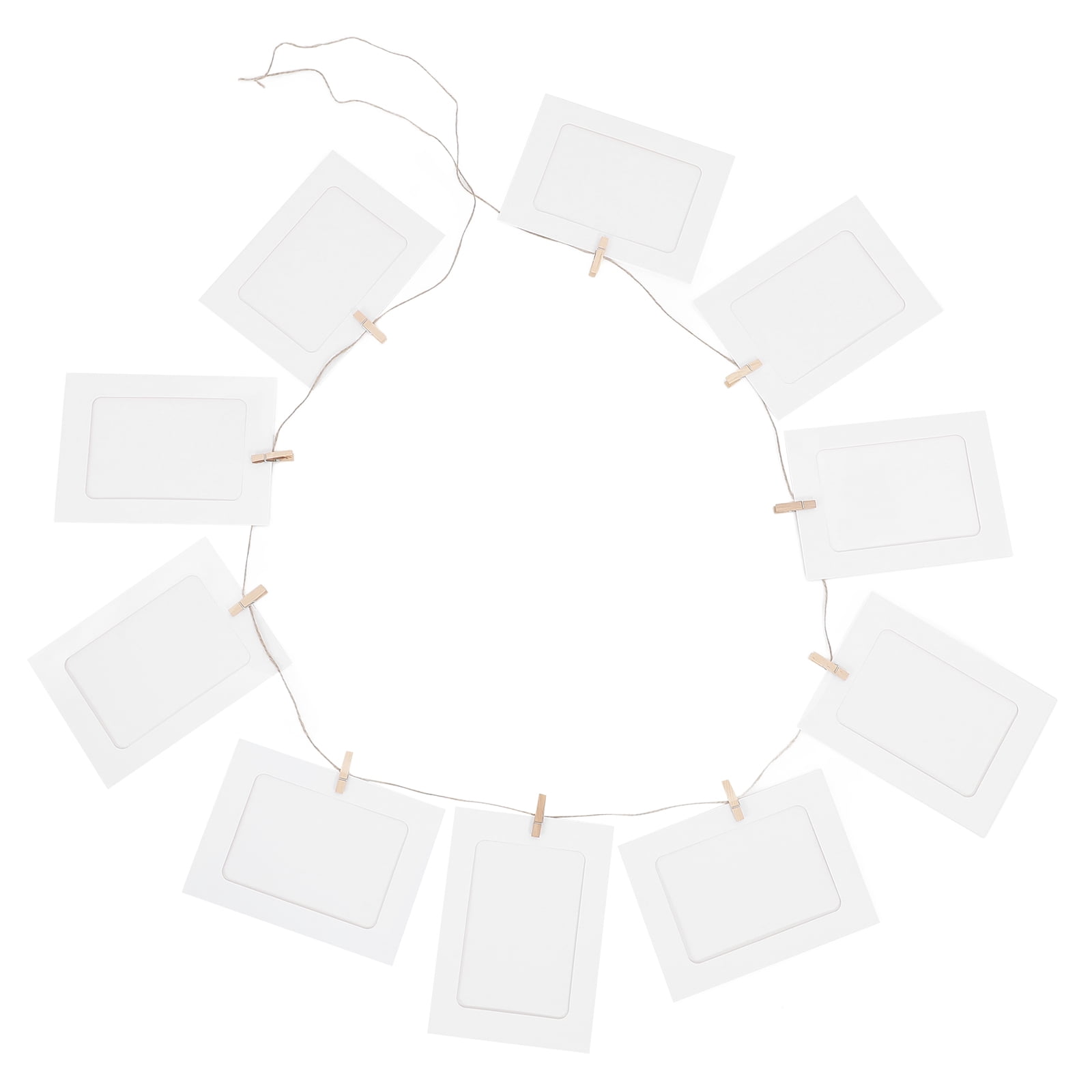 Cardboard Photo Frame with Stand Clips Wall Hanging Decor 10 Pcs ...
