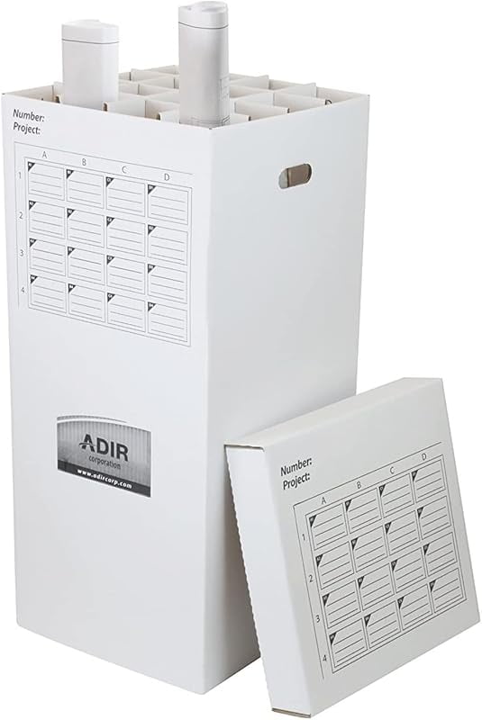 Cardboard Roll File Storage Organizer - Vertical File Sorter ...