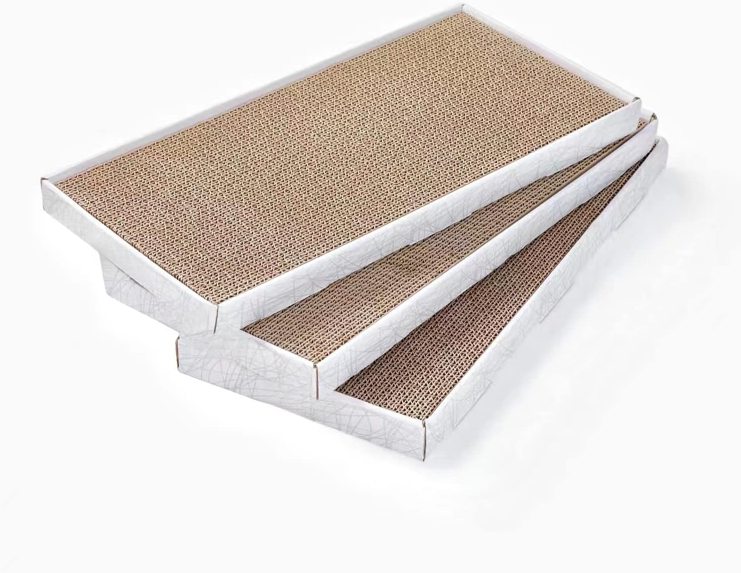 Cardboard Scratcher Pad Scratching Post:3PCS Cat Cardboard,Cat Scratch ...