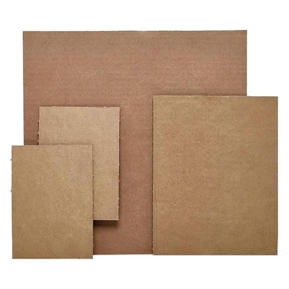 Cardboard Sheets, 24 x 36 Inch Brown Single-Wall Corrugated Sheets ...