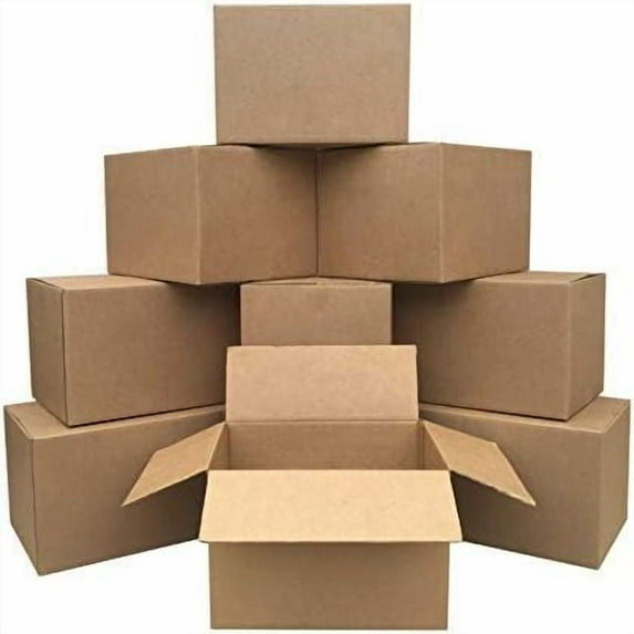 Cardboard Shipping and Packing Moving Boxes, 10 Pack, Medium, Brown, 18 ...