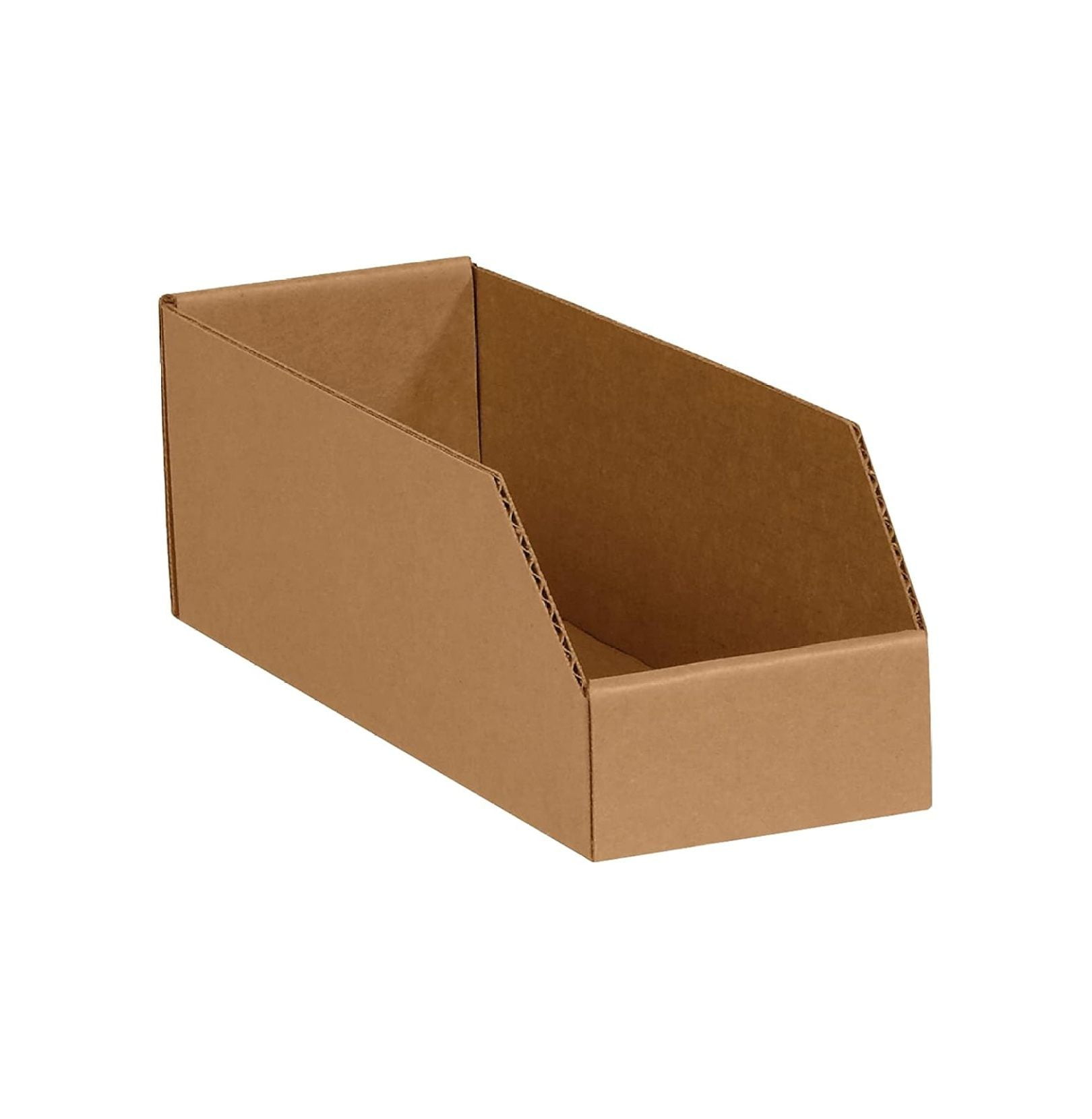 Cardboard Storage Bins, Open Top Bin Box, 50-Pack | Small for Inventory ...
