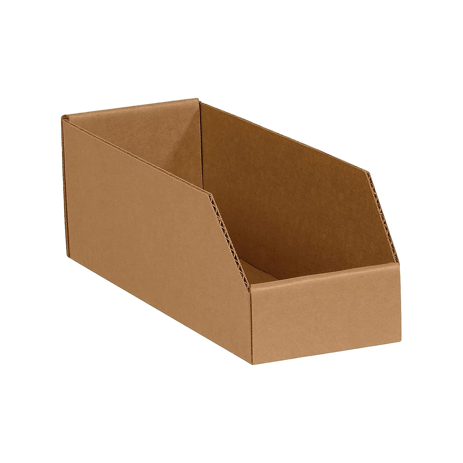 Cardboard Storage Bins, Open Top Bin Box, 50-Pack | Small for Inventory ...
