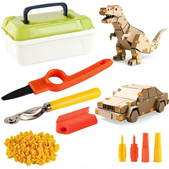 Cardboard Tools for Kids, 149 Pcs Cardboard Construction Kit for Family ...