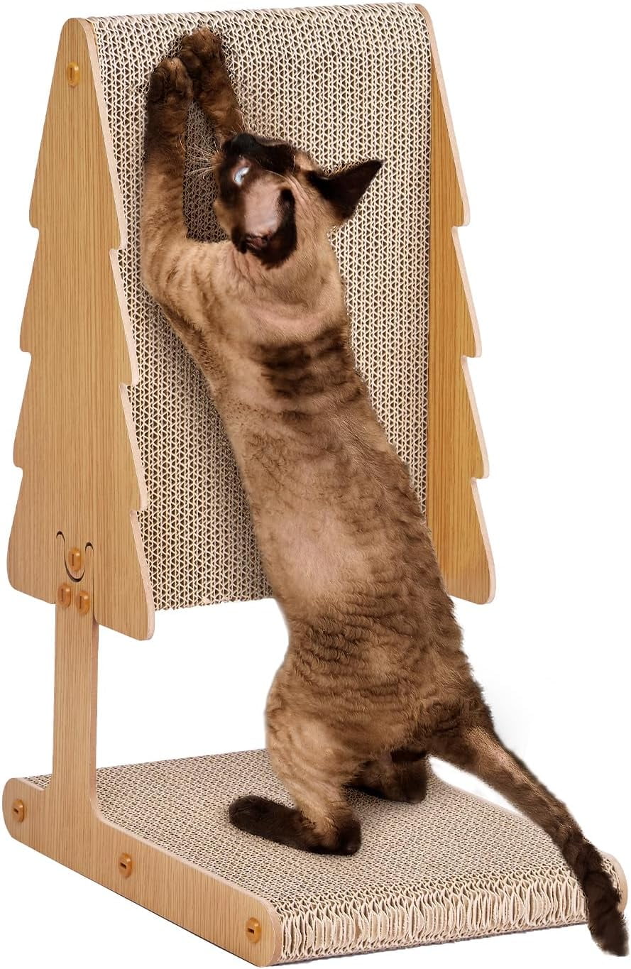 Cardboard scratching post for indoor cats, corrugated scratching post ...