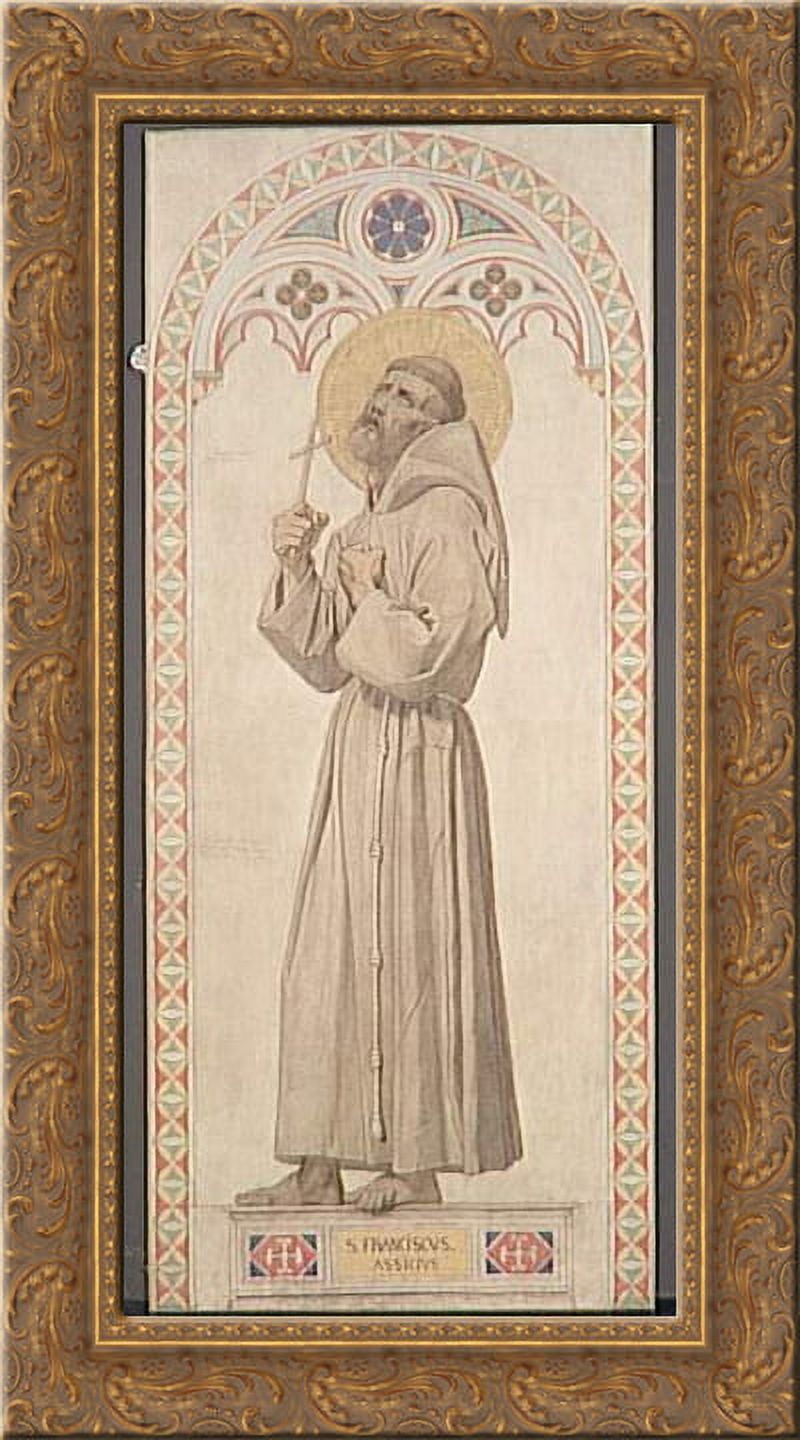 Cardboard window of the Chapel of St. Ferdinand. St. Francis of Assisi ...