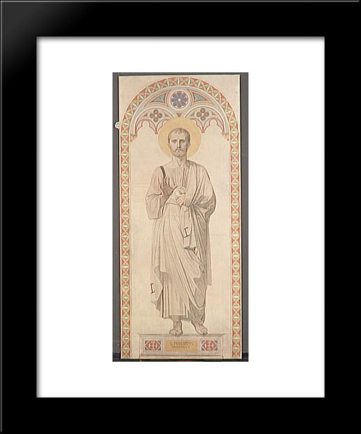 Cardboard window of the Chapel of St. Ferdinand. St. Philip the Apostle ...