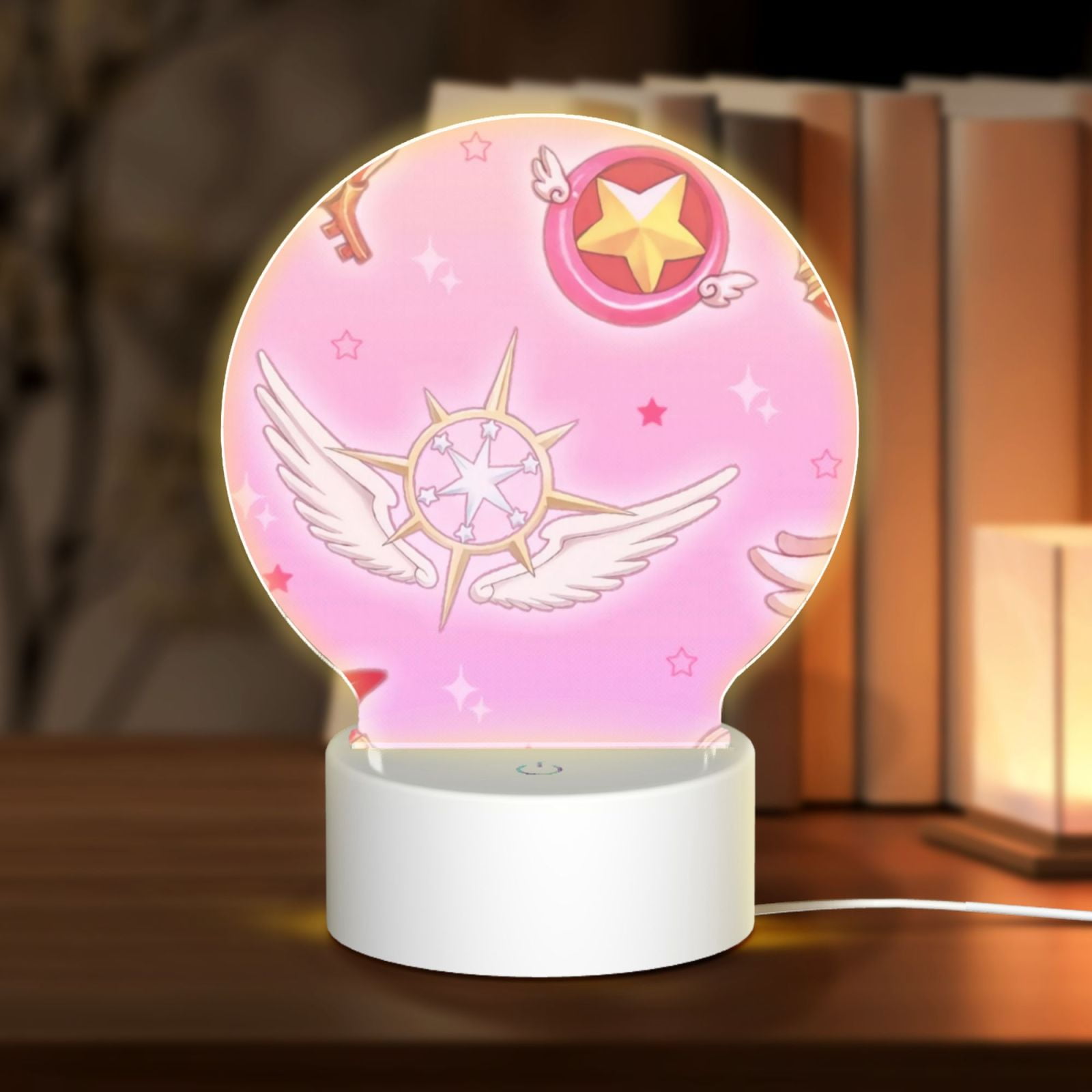 Cardcaptor Sakura Anime Round Acrylic Night Light Is Suitable For Rooms ...