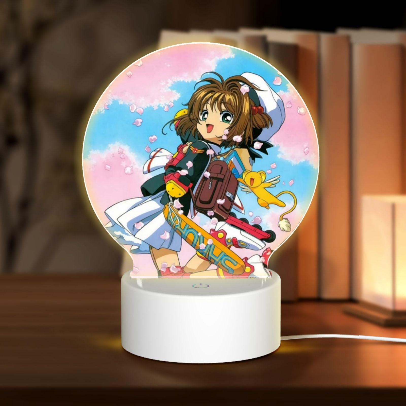 Cardcaptor Sakura Anime Round Acrylic Night Light Is Suitable For Rooms ...