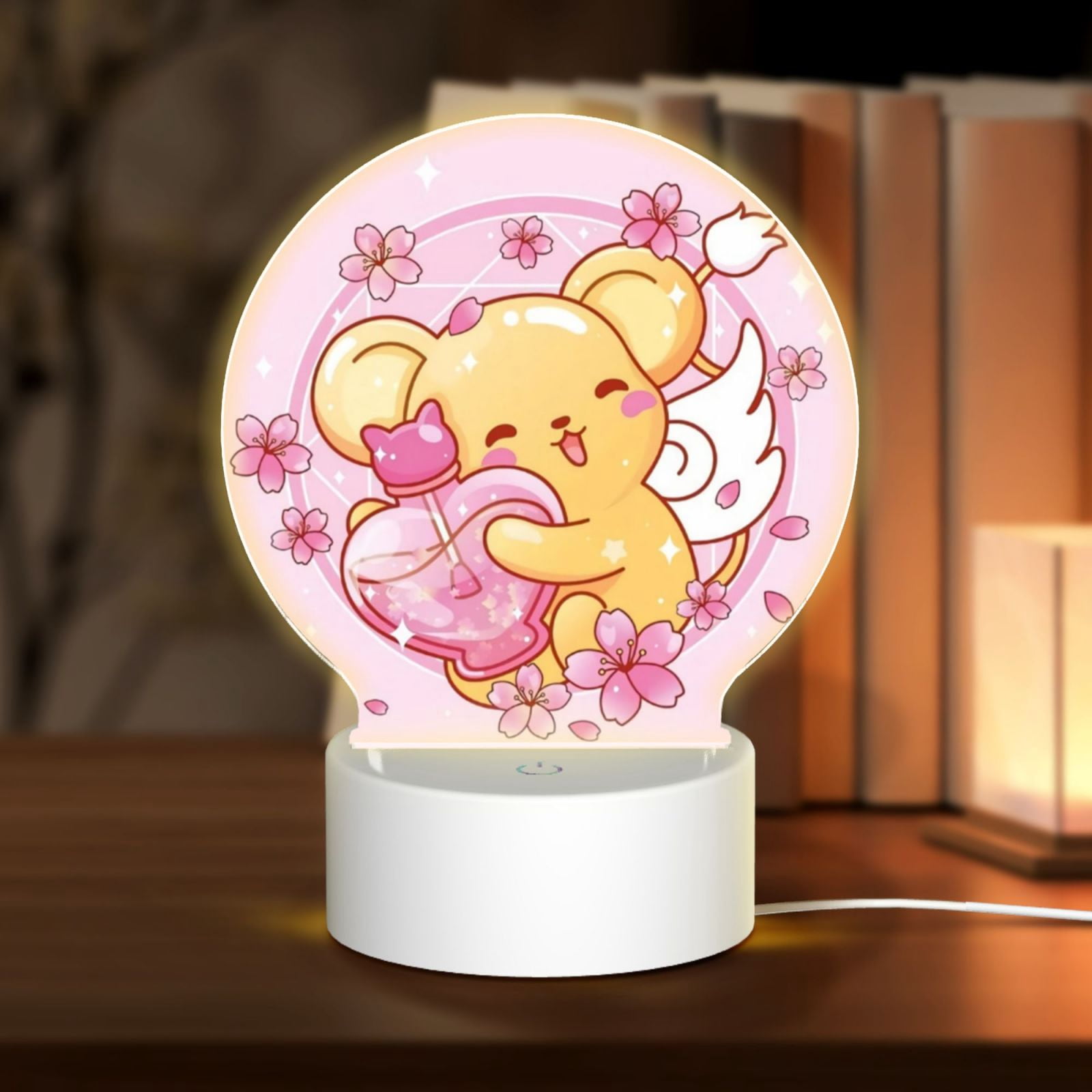 Cardcaptor Sakura Anime Round Acrylic Night Light Is Suitable For Rooms ...