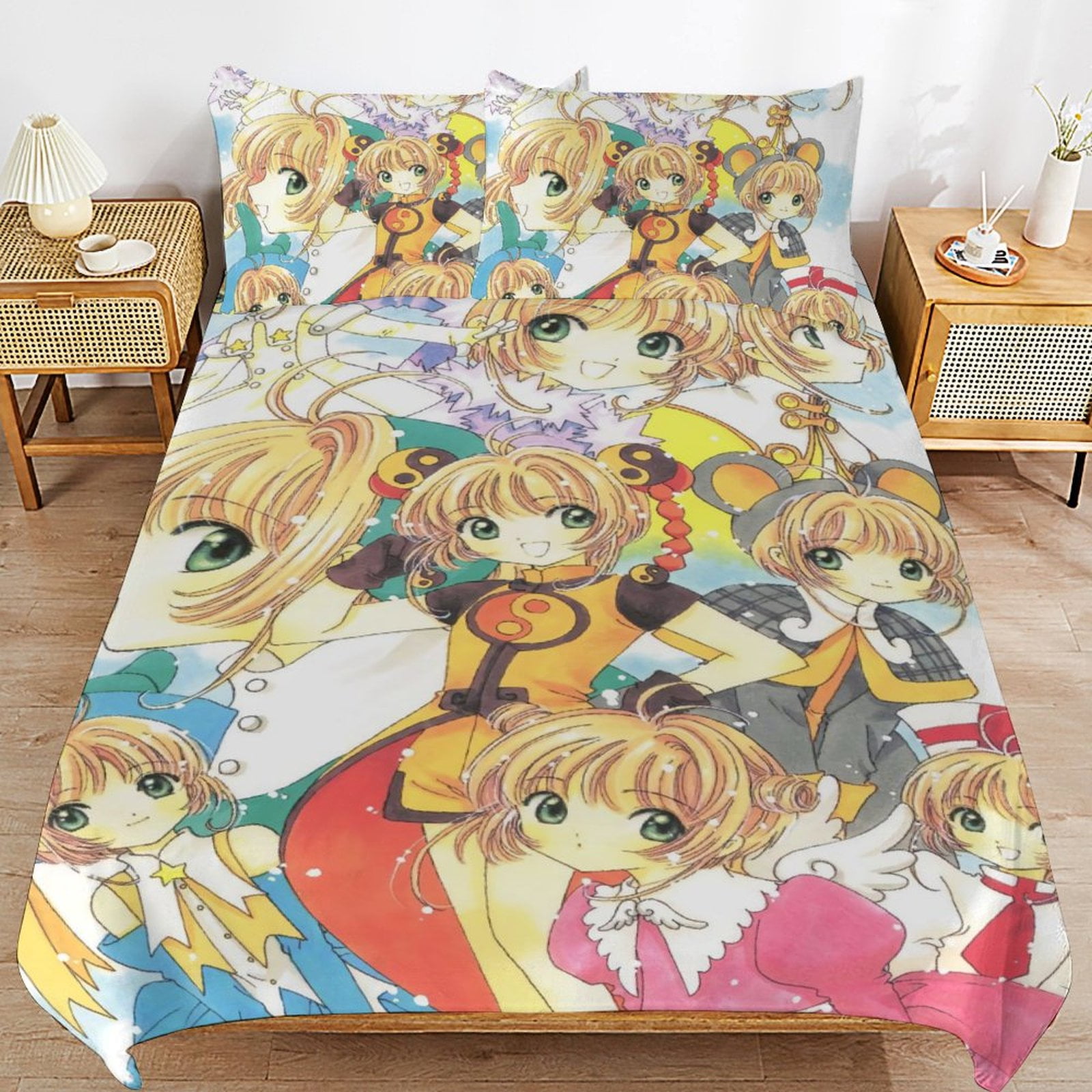 Cardcaptor Sakura Duvet Cover Set 3 Pieces, Ultra Soft Comfortable ...