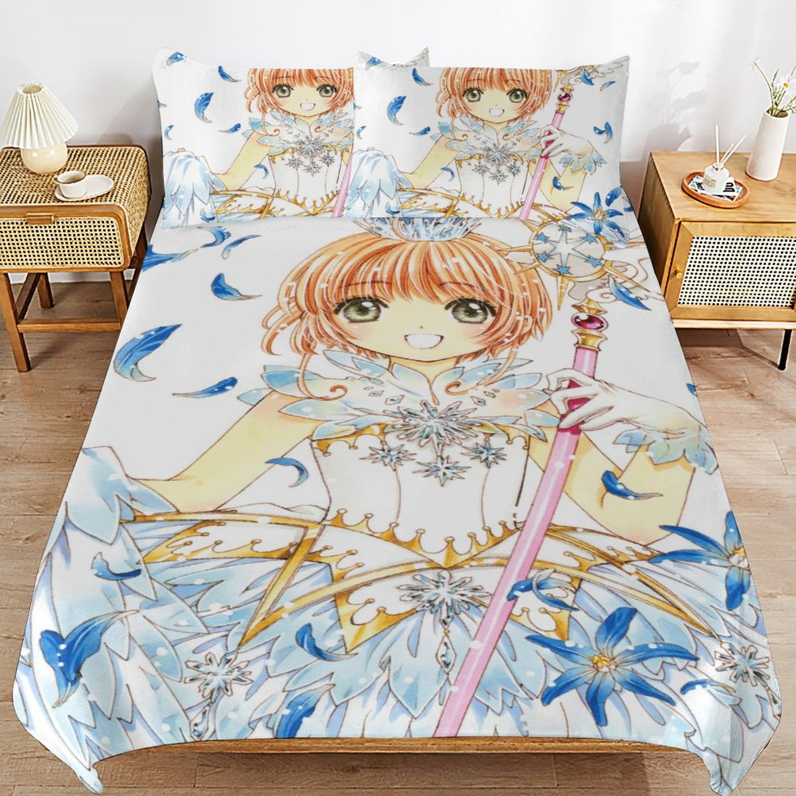 Cardcaptor Sakura Duvet Cover Set 3 Pieces, Ultra Soft Comfortable ...