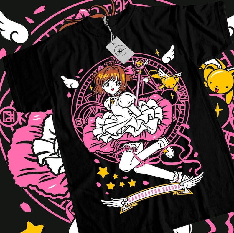 Cardcaptor Sakura T-shirt, Retro design 90's, Anime Sakura, Gift for ...