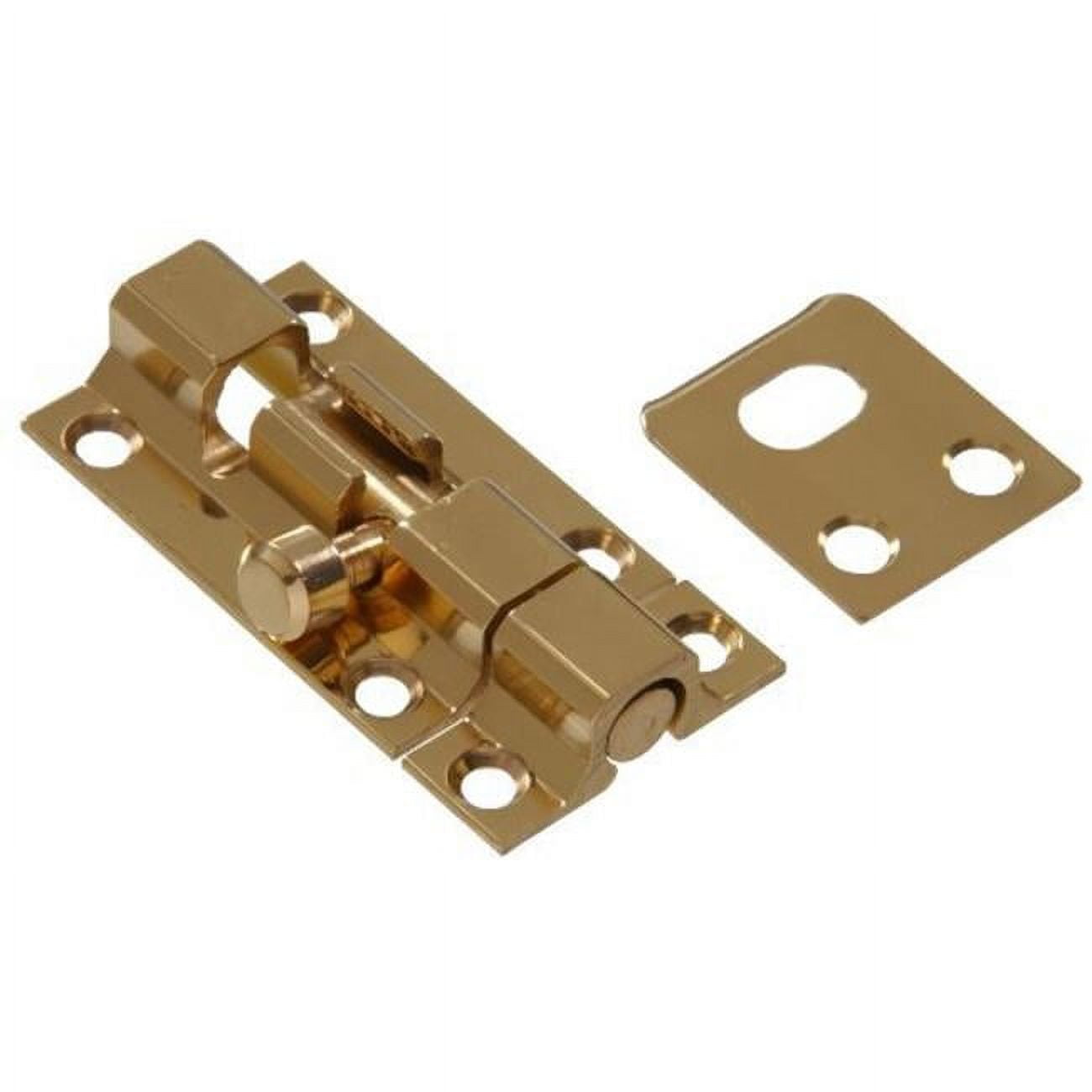 Carded - Barrel Bolt, Solid & Brite Brass - 2 in. - Walmart.com