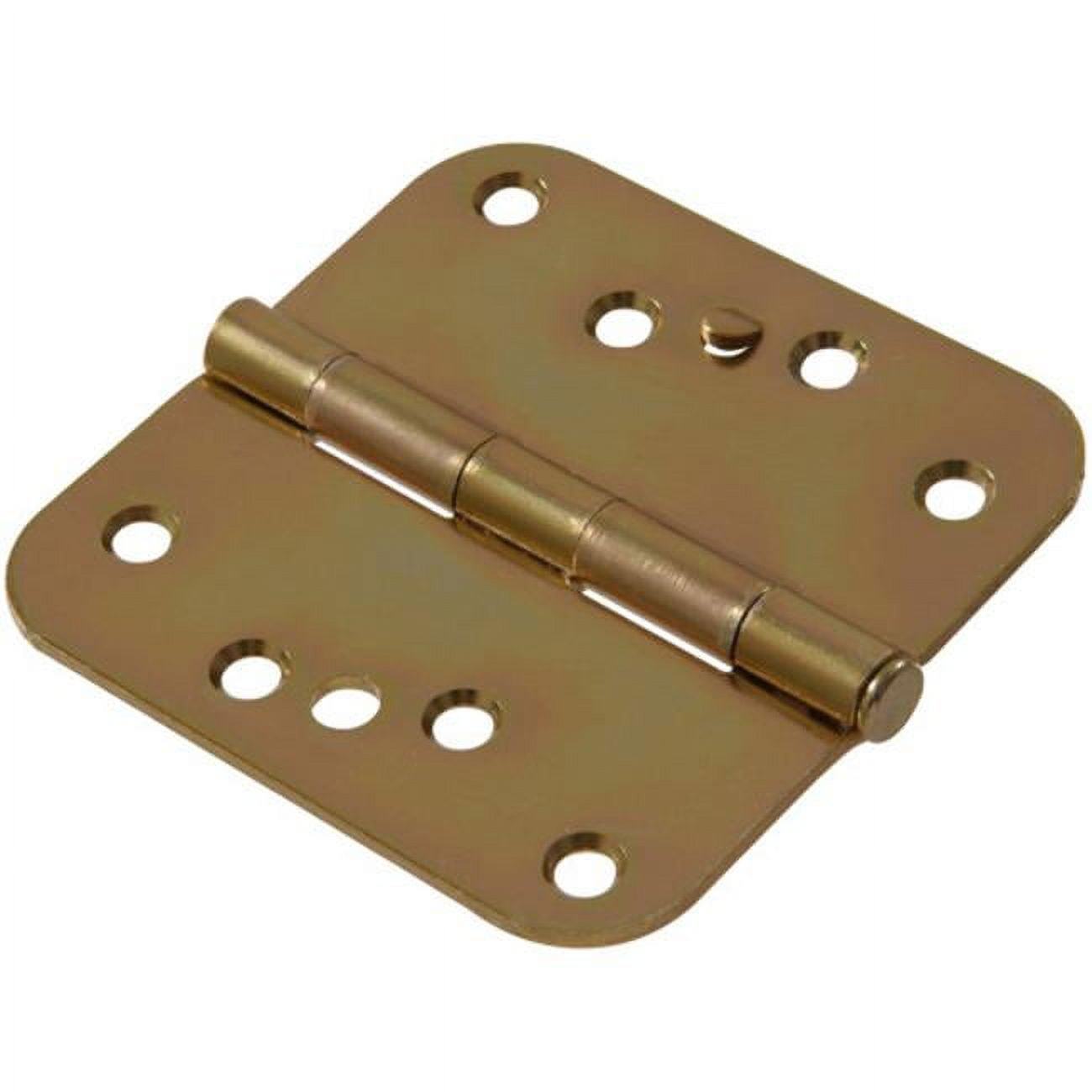 Carded Round Corner Security Stud Door Hinges, Zinc & Yellow - 4 in ...