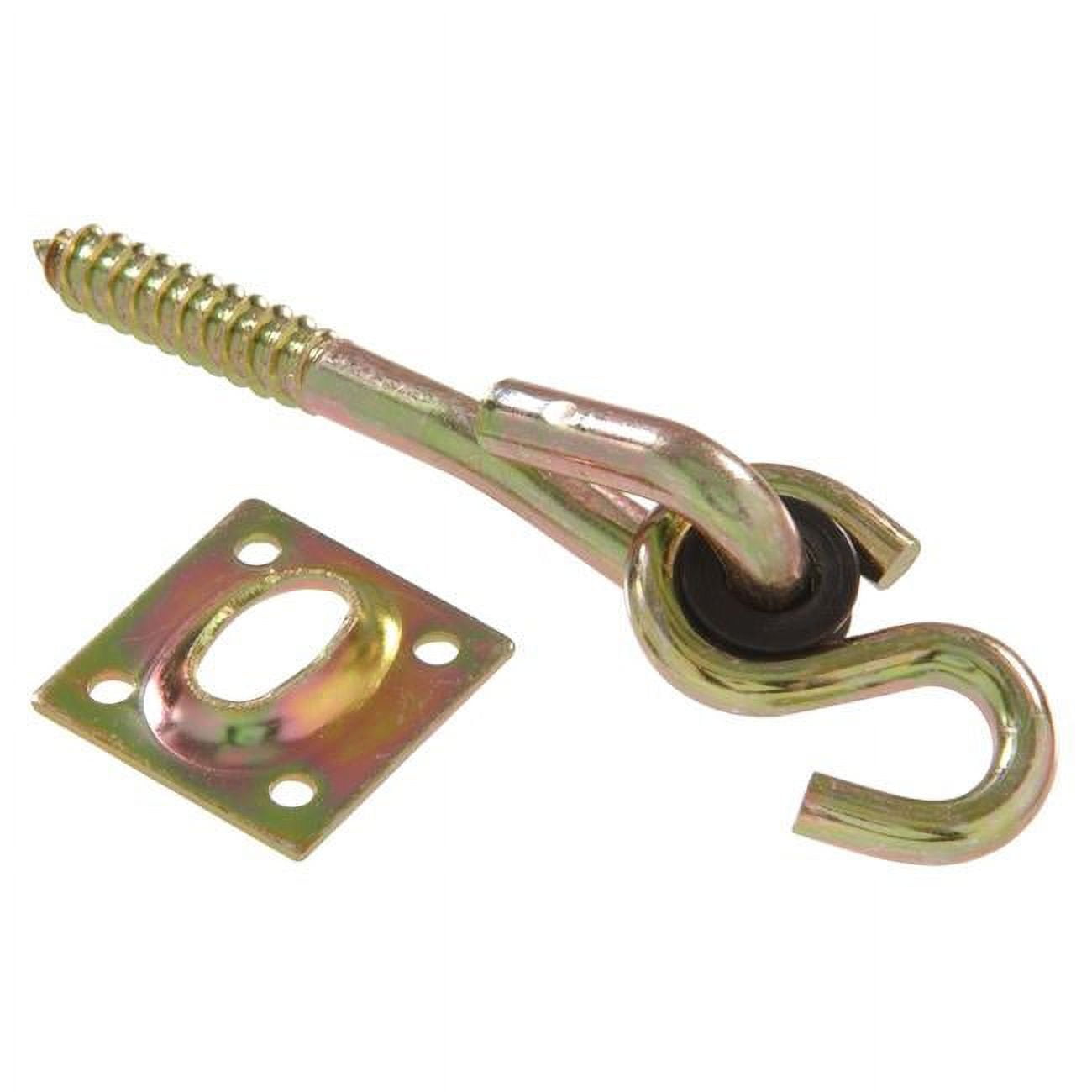 Carded - Swing Hook Kit With Lag Screw, Zinc & Yellow Dichromate ...