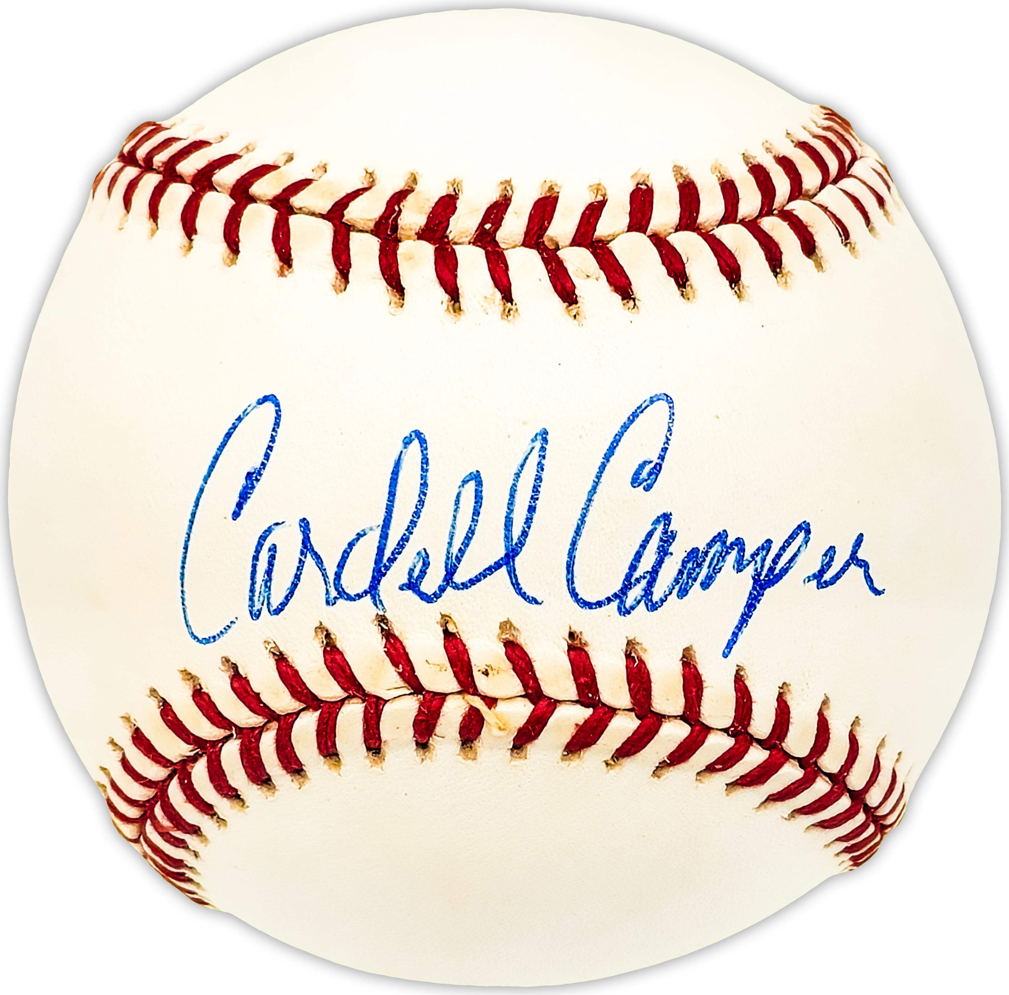 Cardell Camper Autographed Official AL Baseball Cleveland Indians ...