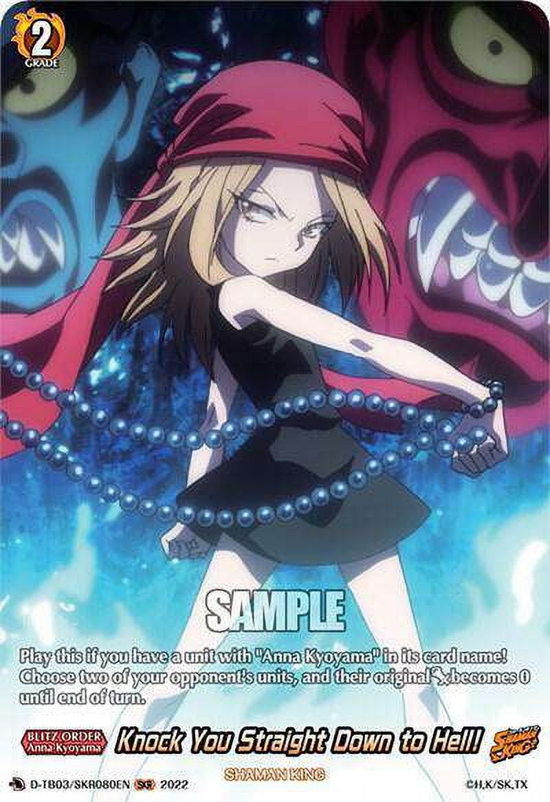 Cardfight Vanguard D-TB03: Shaman King Shaman King Rare Knock You Straight Down to Hell! D-TB03 ...