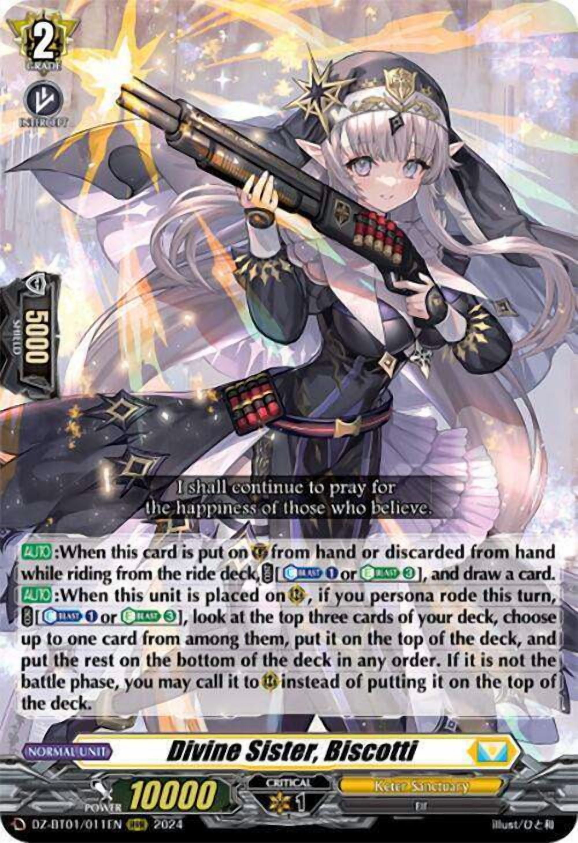 Cardfight Vanguard Fated Clash RRR Divine Sister, Biscotti DZ-BT01 ...