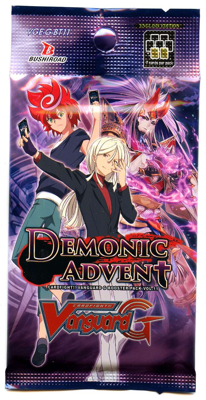 Cardfight Vanguard G Booster 11 Demonic Advent Booster Pack (7 Cards) - Walmart.com