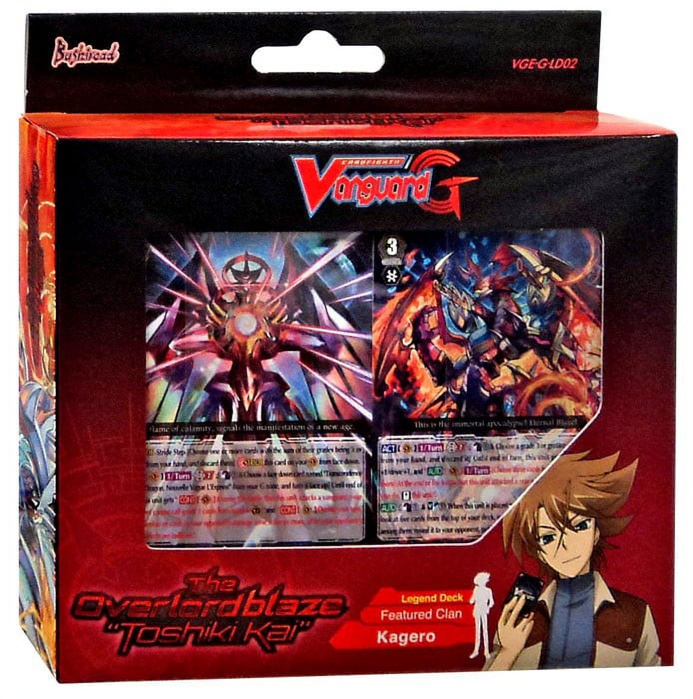 Cardfight Vanguard G The Overlord Blaze Toshiki Kai G Legend Deck ...