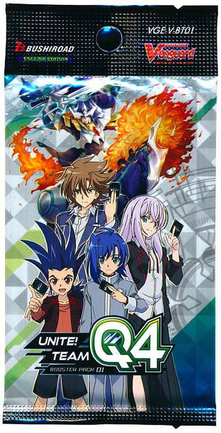 Cardfight Vanguard V Trading Card Game Unite! Team Q4 Booster Pack (7 ...