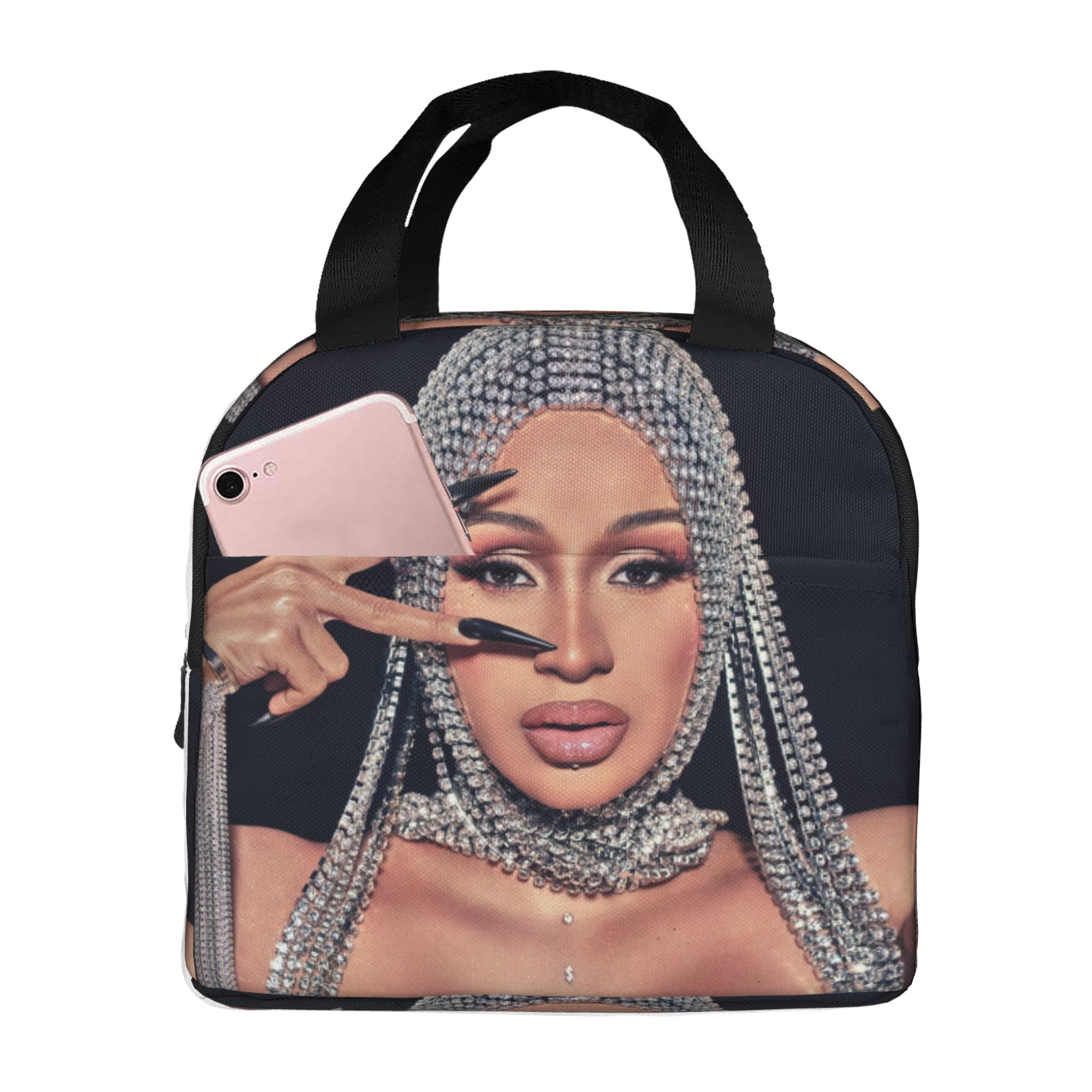 Cardi B Lunch Bag Lunch Bag Tote Bag Insulated Lunch Box Picnic Beach ...