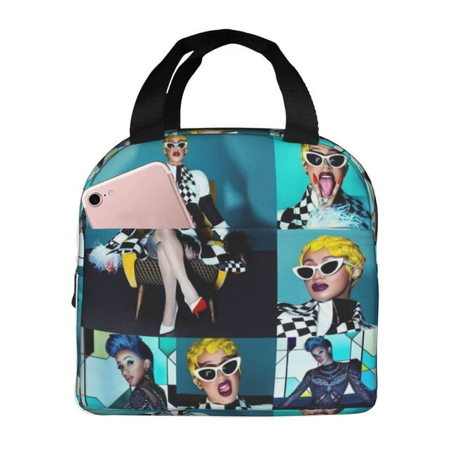 Cardi B Lunch Bag Lunch Bag Tote Bag Insulated Lunch Box Picnic Beach ...