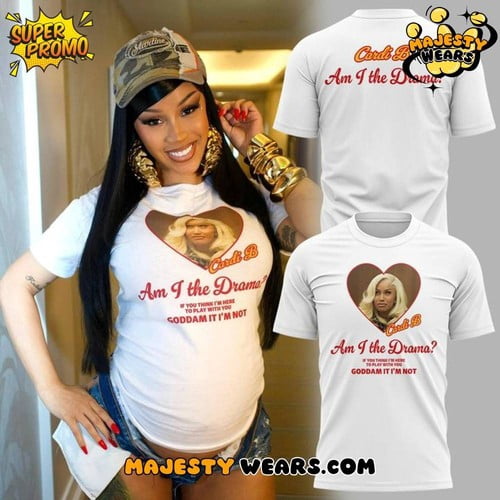 Cardi B New Album “Am I the Drama” Special White TeeCardi - Walmart.com