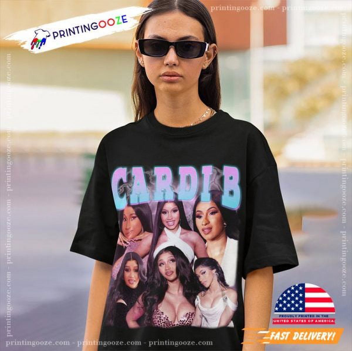 Cardi B Rapper Hip Hop Vintage Shirt - Walmart.com