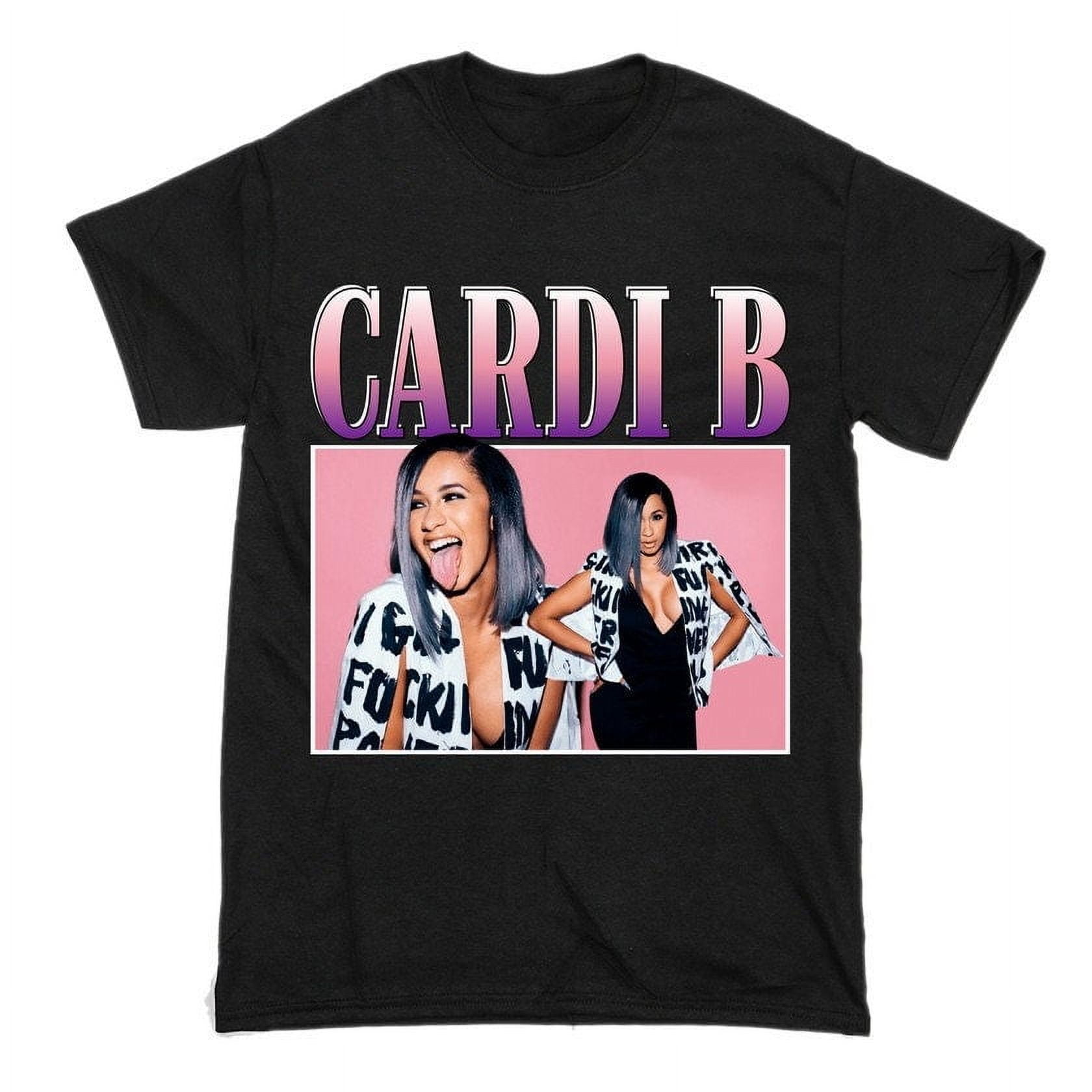 Cardi B Short Sleeve Famous Shirt Men and Women Cotton T-Shirt ...