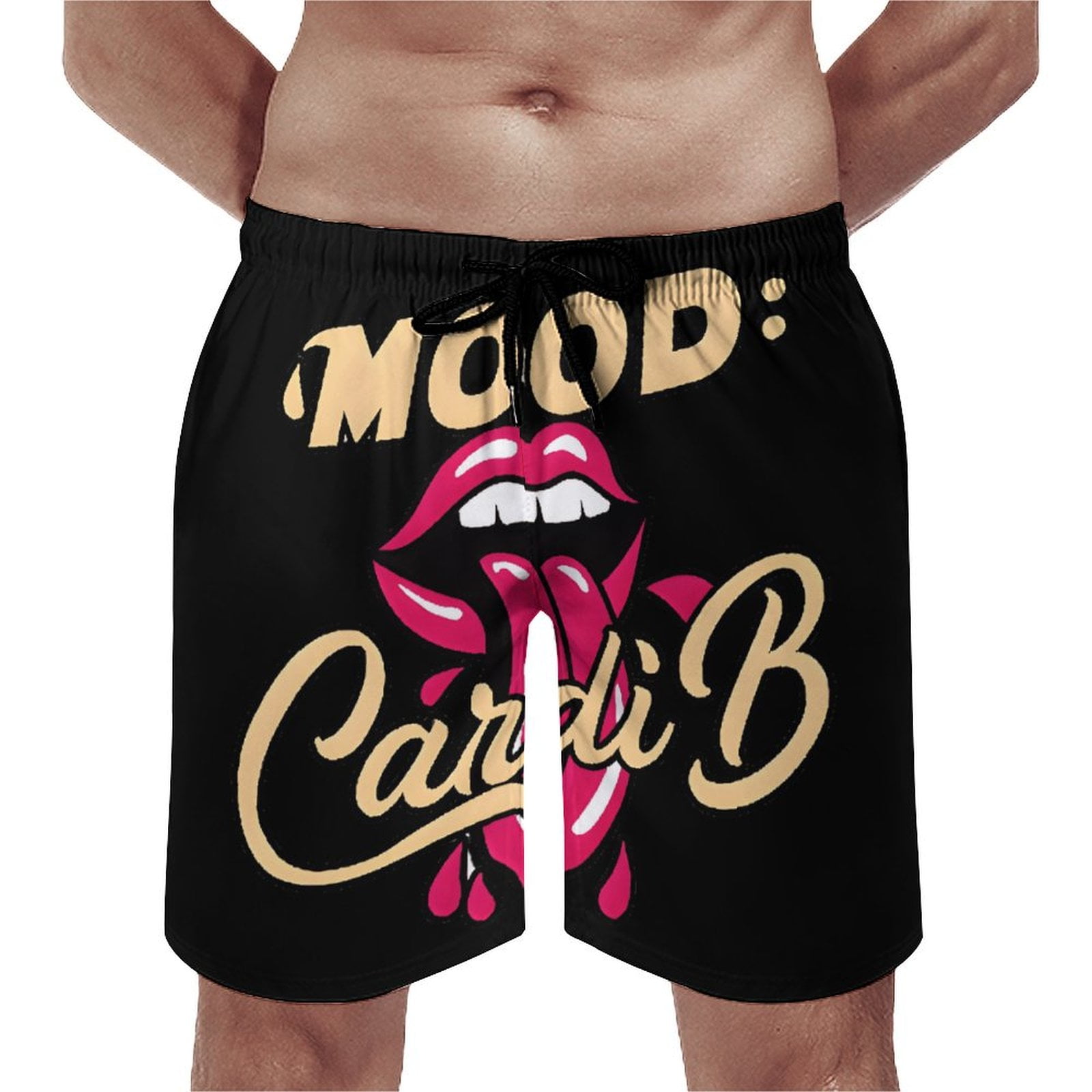 Cardi_B Spunky Mens Swim Trunks Quick Dry Board Shorts,Breathable Fit ...