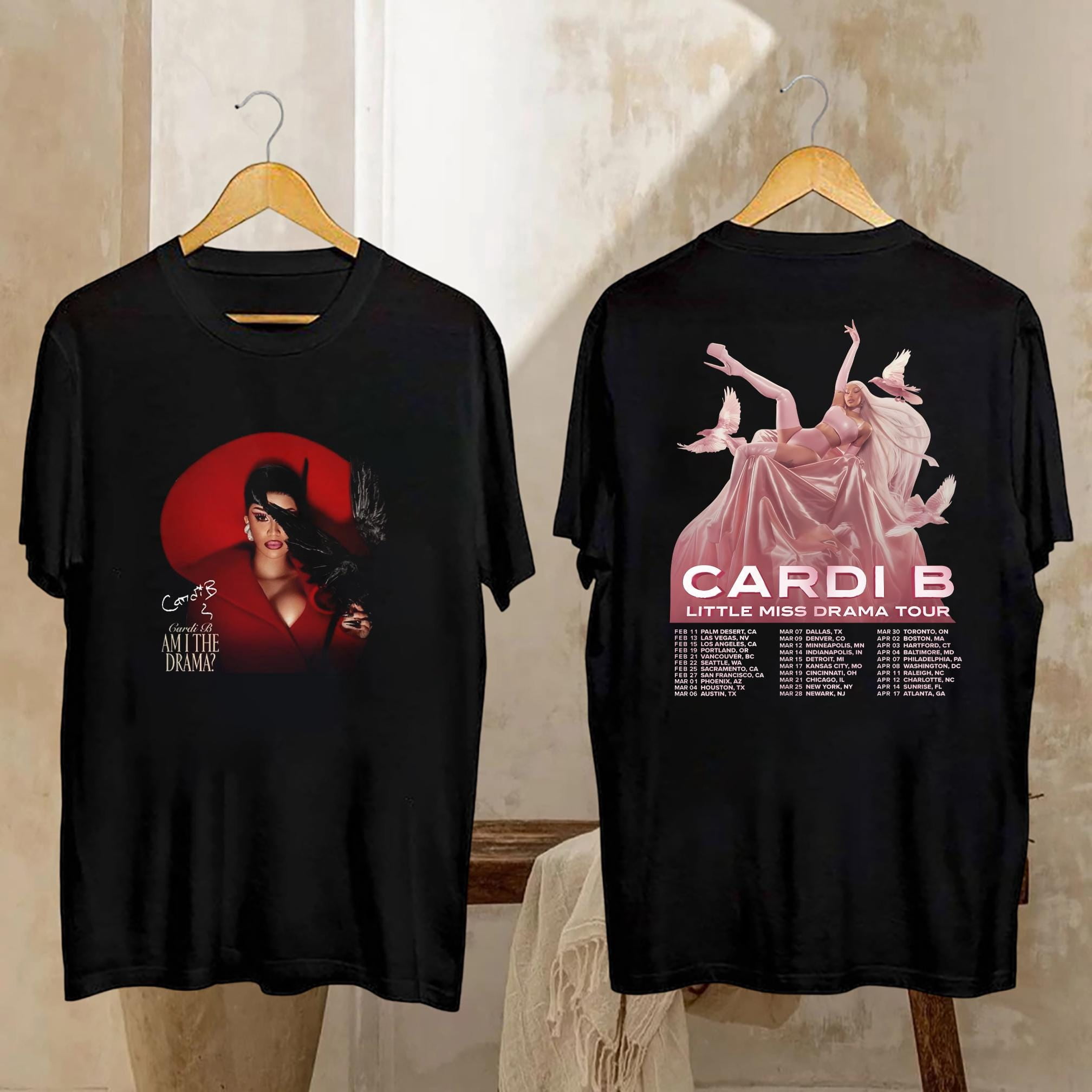 Cardi B Tour 2026 Shirt, Cardi B Little Miss Drama Tour 2026 Shirt ...