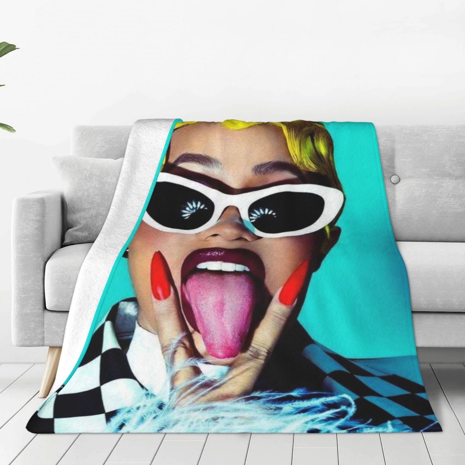 Cardi B Ultra-Soft Micro Fleece Blanket Throw All Season Fuzzy ...
