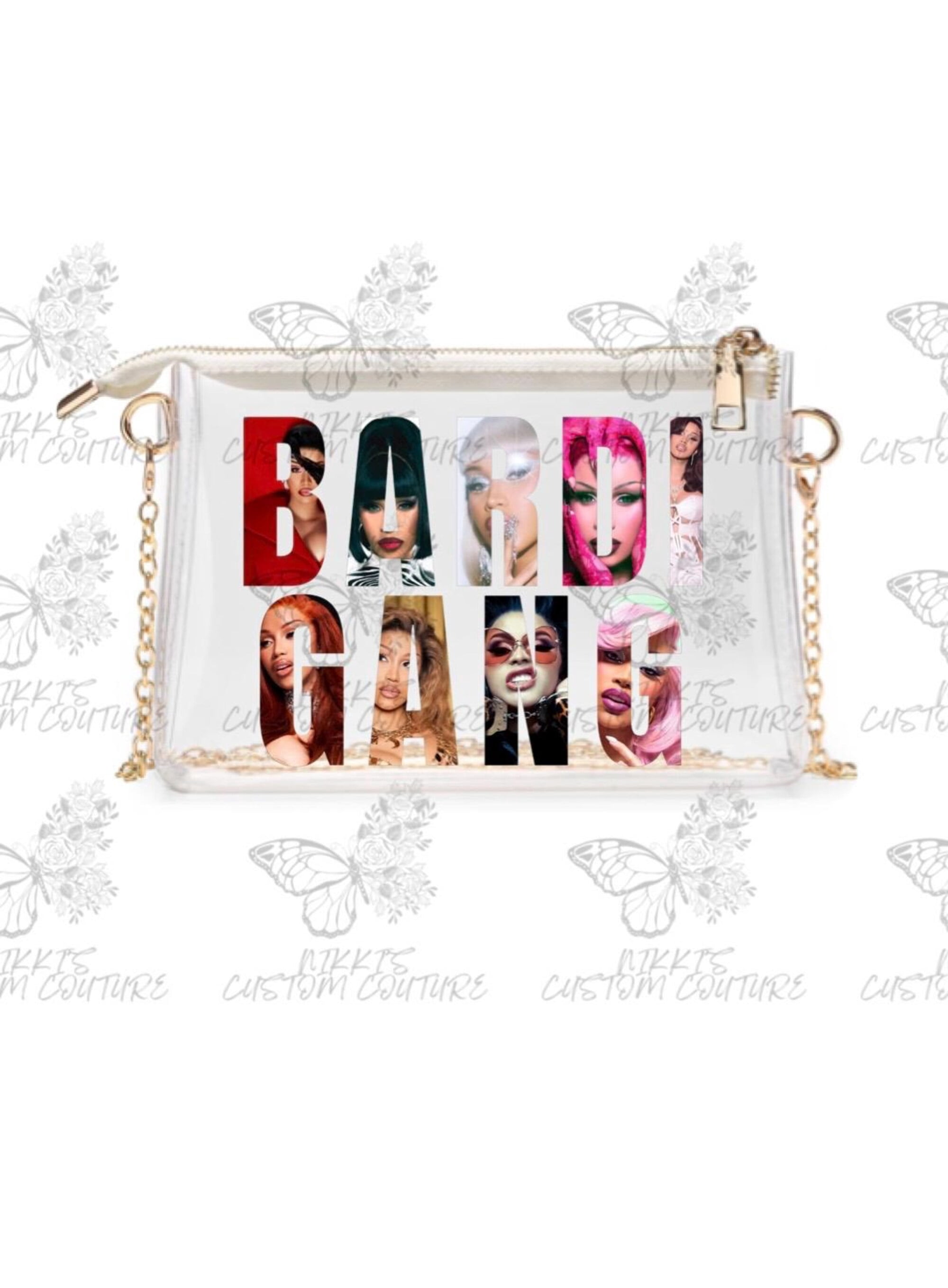 Cardi Inspired Clear Crossbody Bag Bardi Gang Little Miss Drama Concert ...