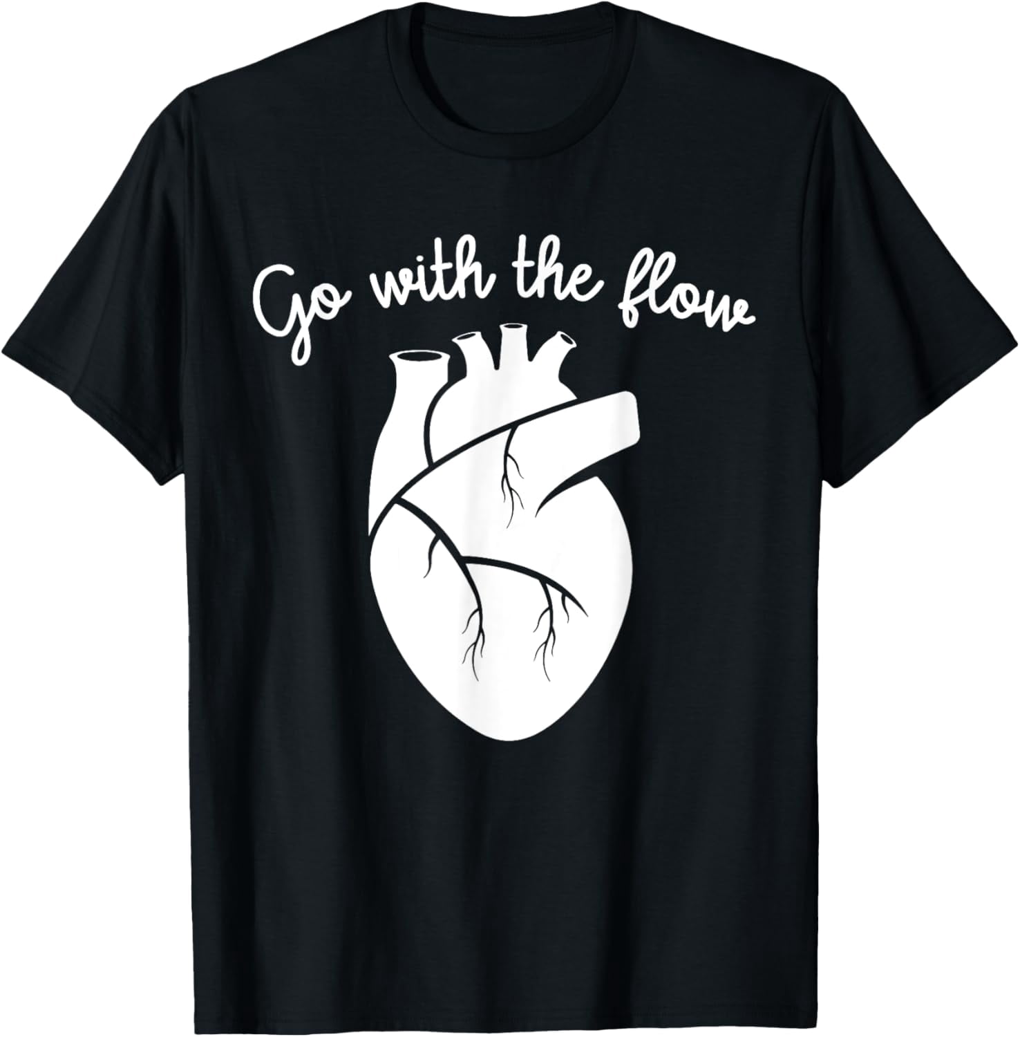 Cardiac Nurse Anatomy Cardiology Human Heart Flow Cvicu T-ShirtBrand ...
