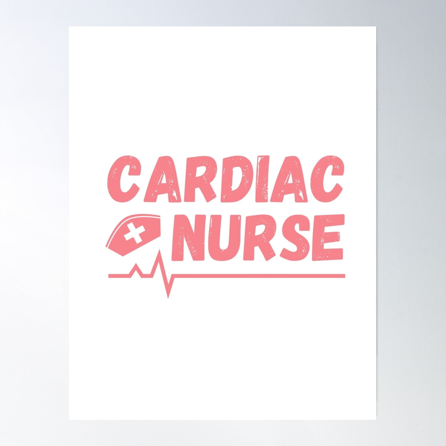 Cardiac Nurse | Cardiac Nurse Gift Poster Wall Art, Modern Wall Decor ...