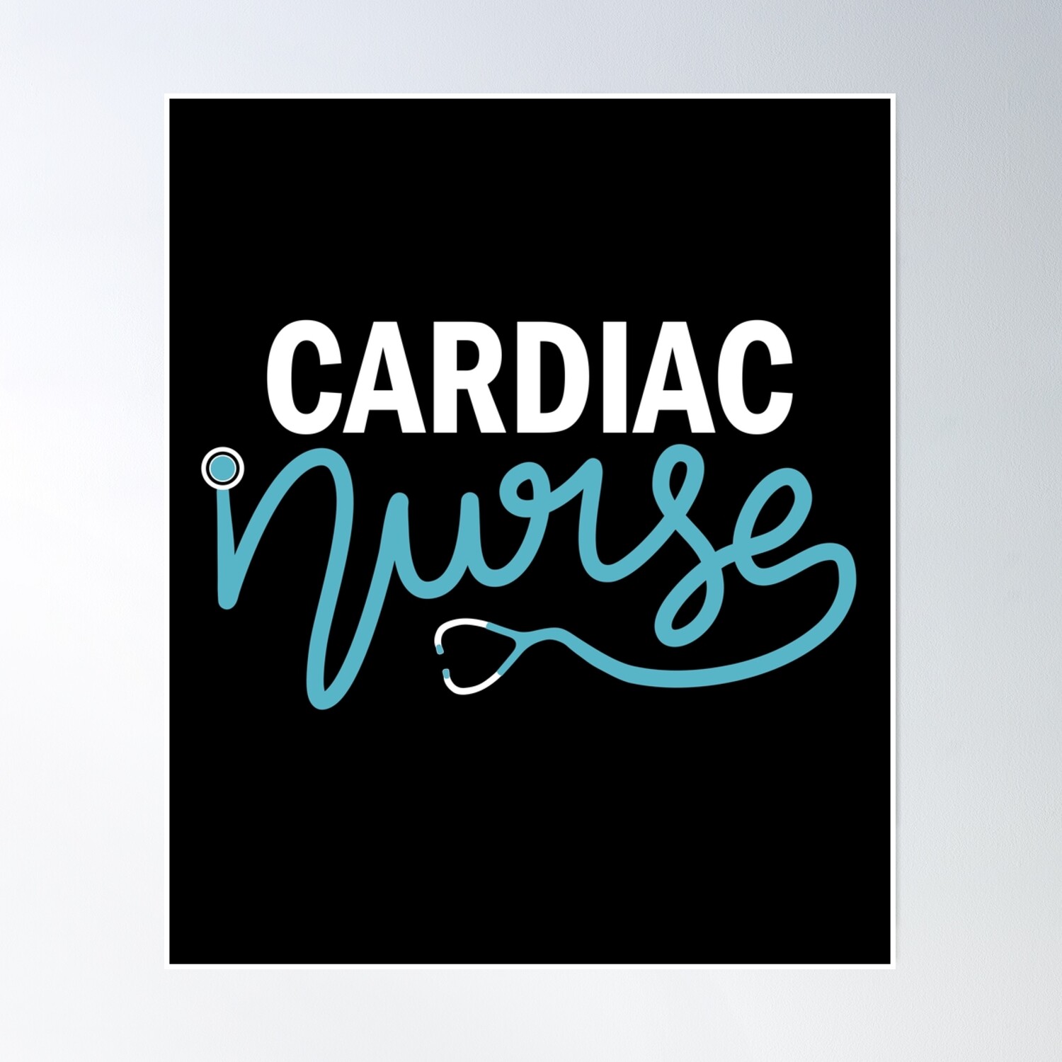 Cardiac Nurse - Cardiovascular Nursing Department Poster Wall Art ...