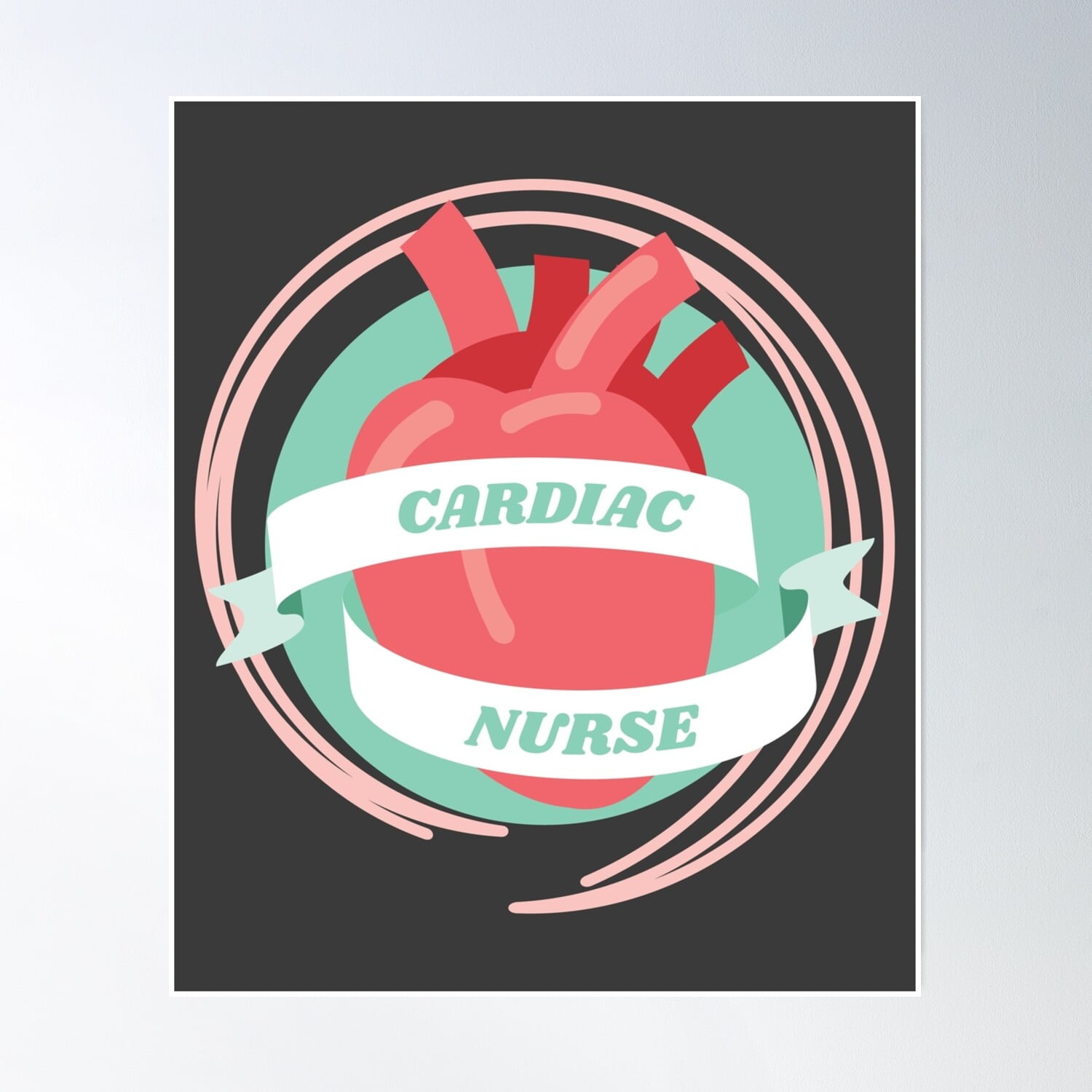 Cardiac Nurse Gift For Cardiology Nursing Team Gift Poster Wall Art ...